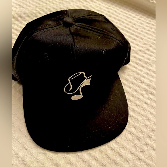 Accessories | Vintage Embroidered Black Hat Country Music Cap | Poshmark